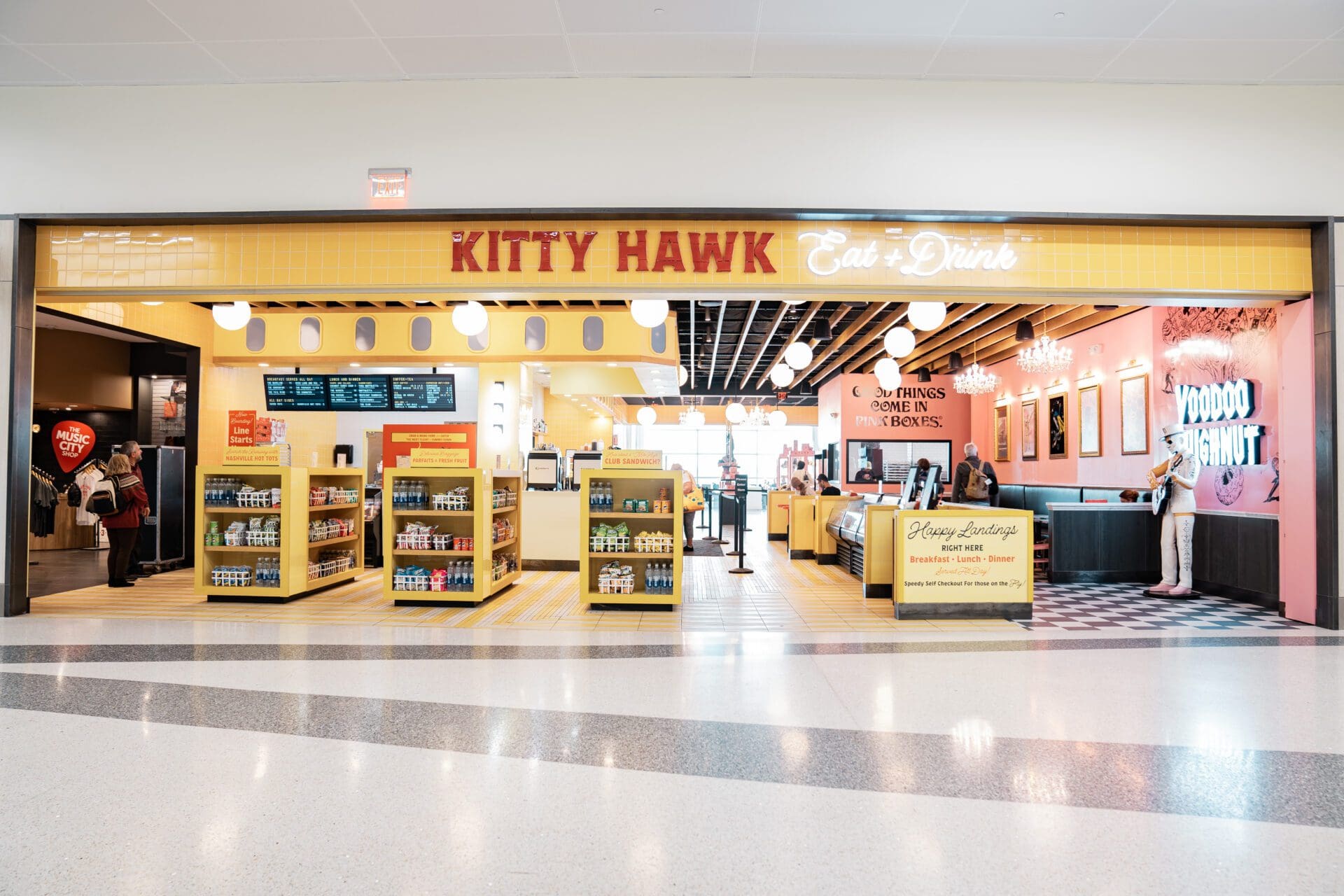 Kitty Hawk Eat + Drink ft. Voodoo Doughnuts - Nashville International ...