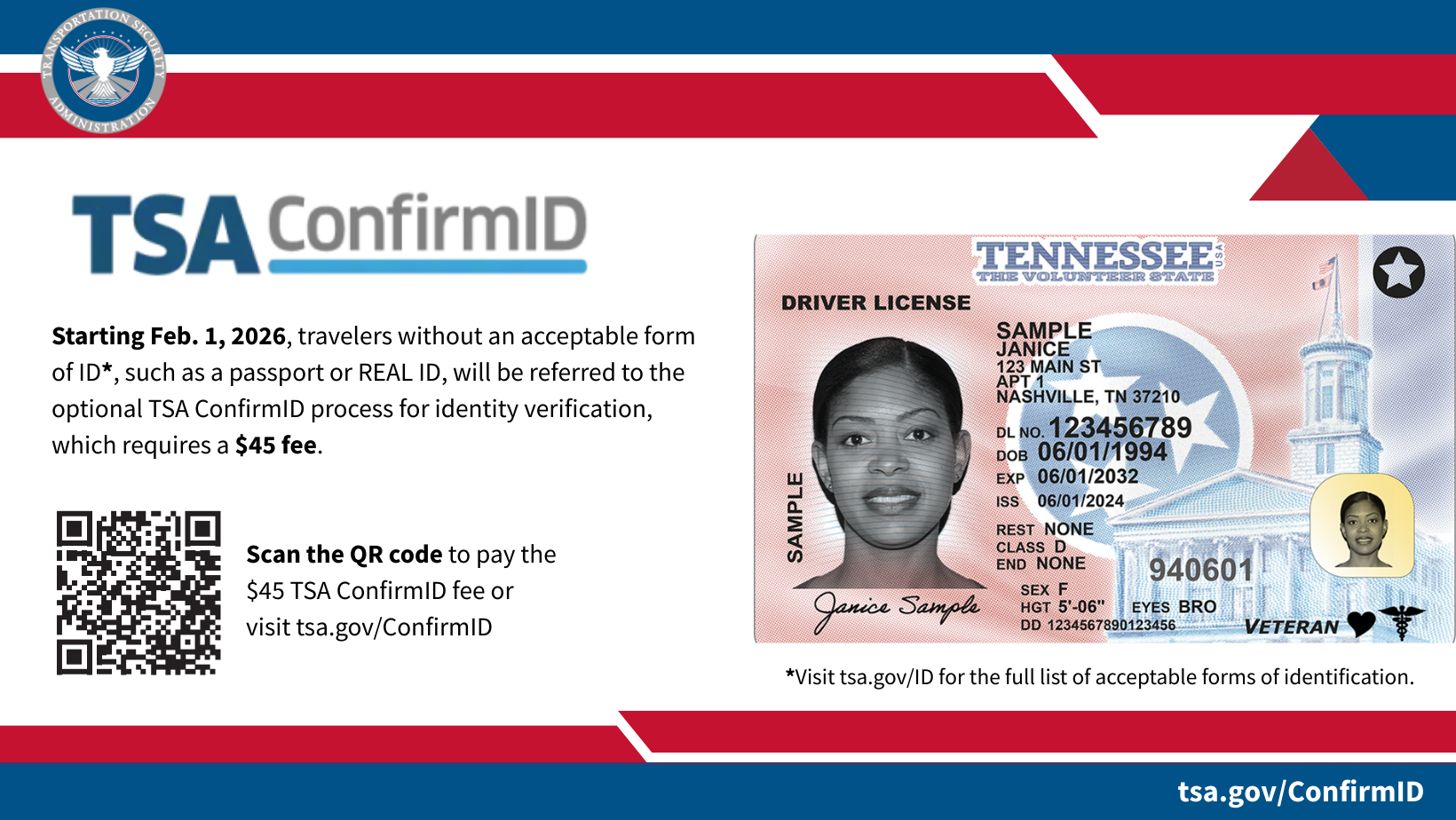 TSA ConfirmID: Travel Smart, Travel Safe
